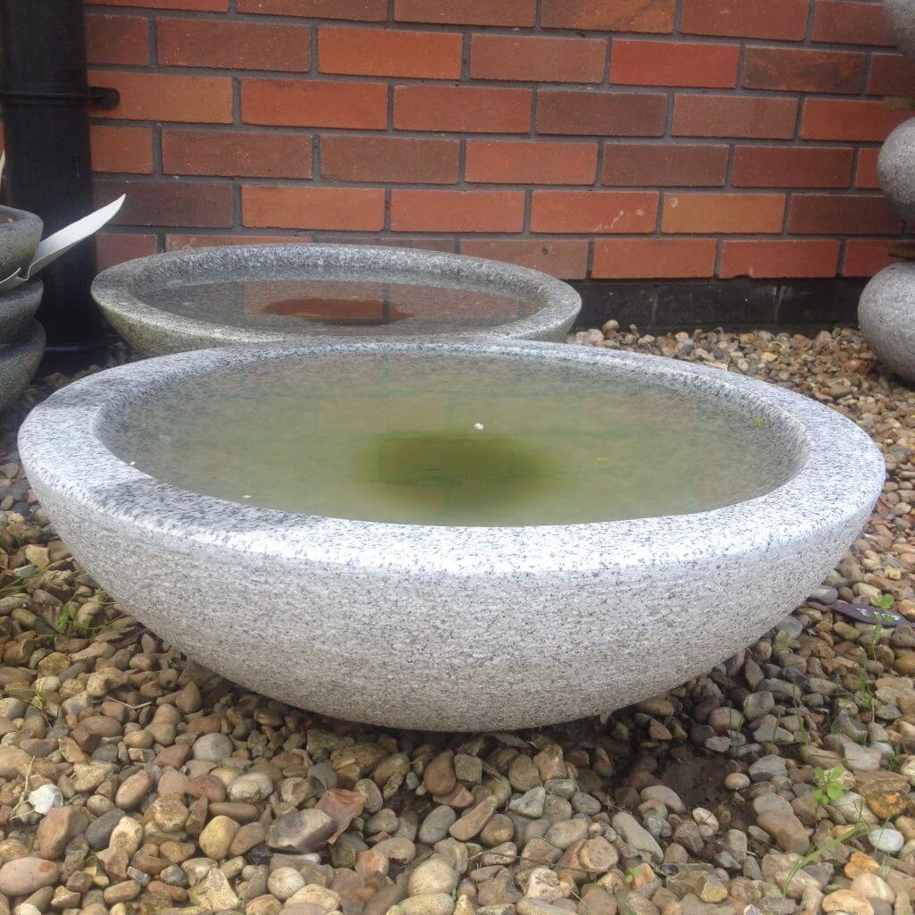 Japanese Shallow bachi (Kyoto Range) - garden ornament water basin ...