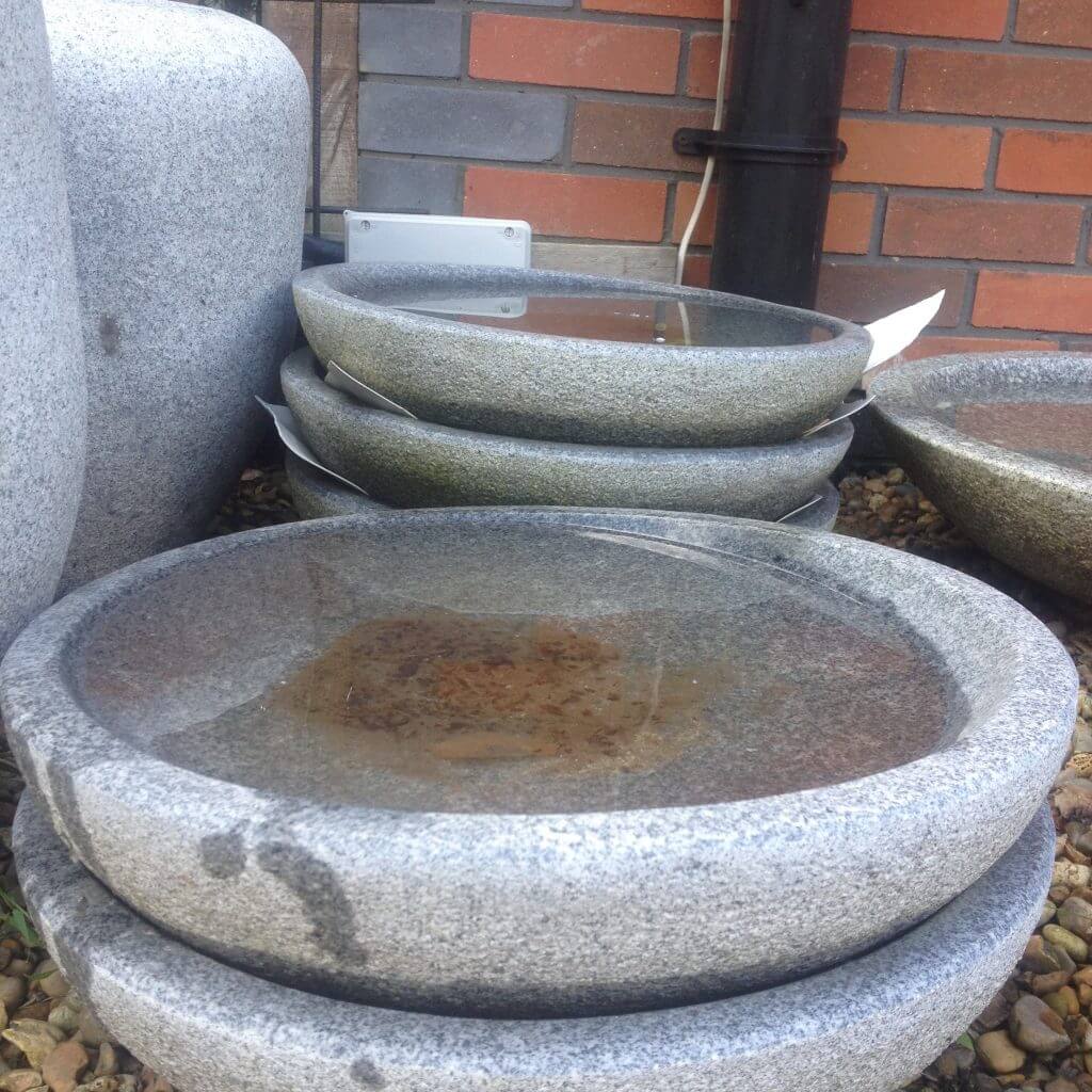 Japanese Shallow bachi (Kyoto Range) - garden ornament water basin ...