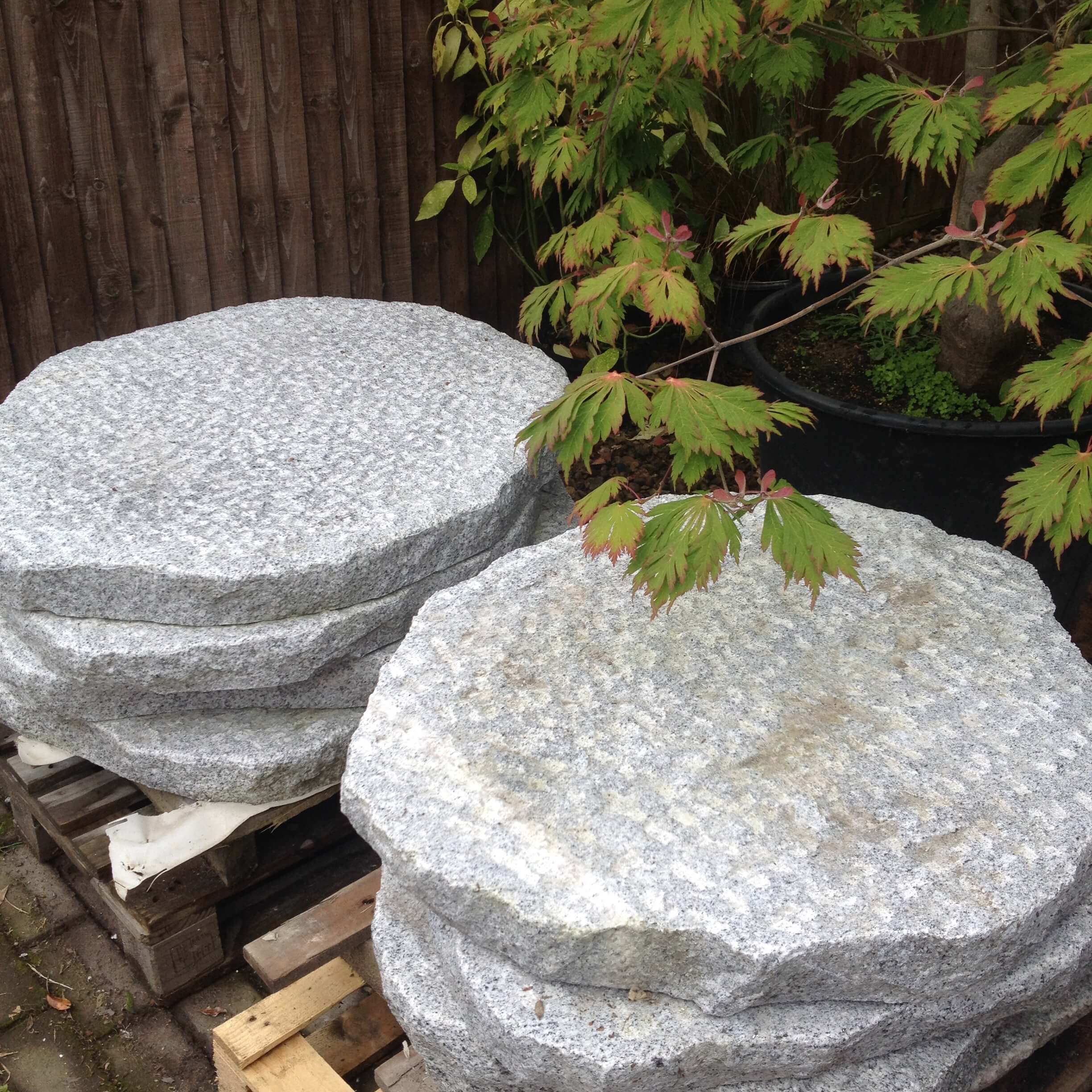 Stepping Stones (Irregular) made from Granite - Build a Japanese Garden UK
