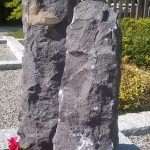 Limestone standing stones, dark grey monoliths for Japanese gardens ...